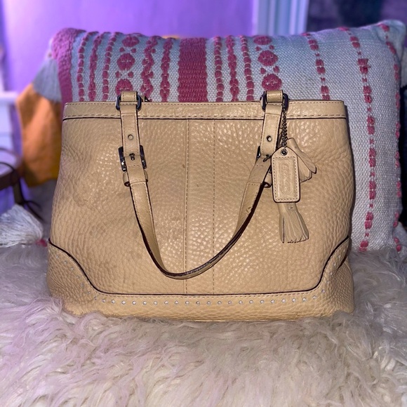 Coach | Bags | Coach Hampton Pebbled Leather Handbag | Poshmark